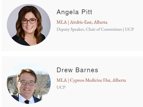 Alberta MLAs Angela Pitt & Drew Barnes Join End the Lockdowns Caucus ...